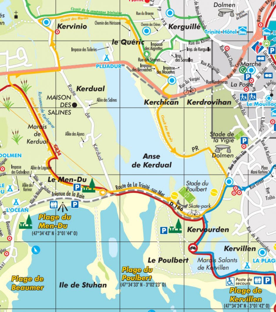 Randonnée entre Carnac et La Trinité sur Mer - le circuit des marais